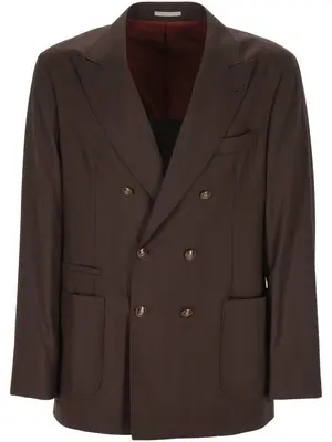 Brunello Cucinelli Virgin-wool Blazer - Black