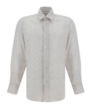 Brunello Cucinelli Pattern Long-sleeved Shirt