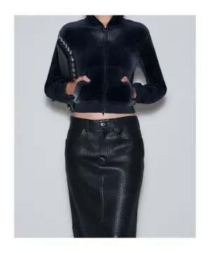 Alexander Wang Clear Bead Hotfix Hoodie