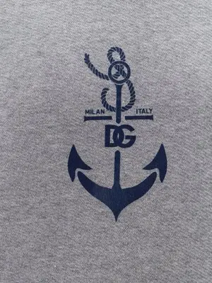 Dolce & Gabbana Marina Printed Hoodie - Gray