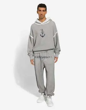 Dolce & Gabbana Marina Printed Hoodie - Gray