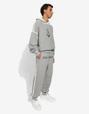 Dolce & Gabbana Marina Printed Hoodie - Gray