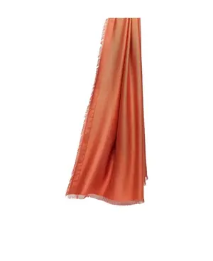 Max Mara Rayed-edge Silk-blend Scarf - Red