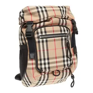 Burberry Checkered Logo Backpack