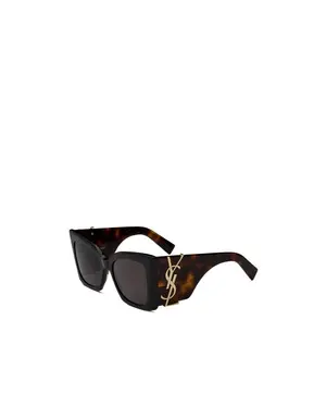 Saint Laurent Square Frame Sunglasses - Black