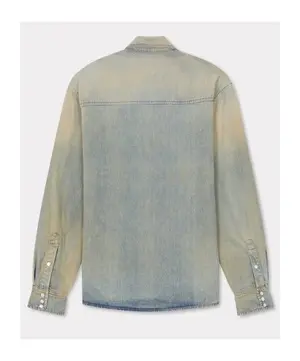 Kenzo Drawn Varsity Denim Western Shirt