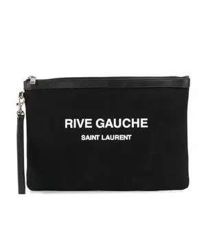 Saint Laurent Rive Gauche Pouch - Black