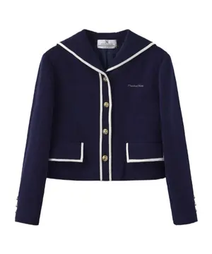 Marissa Chiara Woolen Coat - Blue