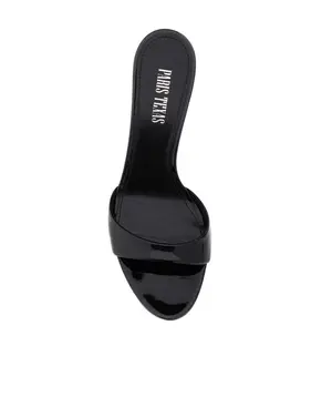 Paris Texas Lidia Stiletto Heel Mules - Black