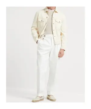 Brunello Cucinelli Half English Rib Knit T-shirt