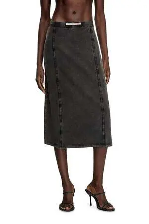 DIESEL® O-allegra Denim Midi Skirt