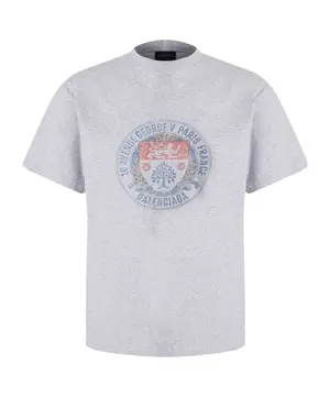 Balenciaga Logo Printed Crewneck T-shirt