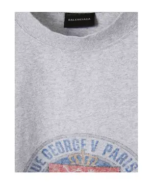 Balenciaga Logo Printed Crewneck T-shirt