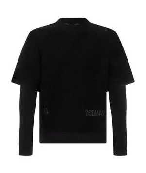 Dsquared2 Double-layer Logo Sweatshirt