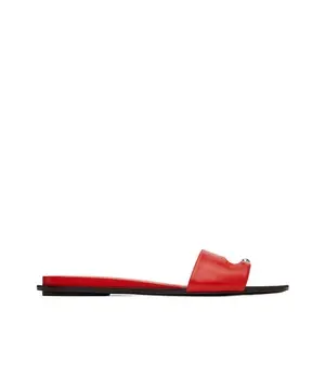 Tory Burch Pierced Slides - Red