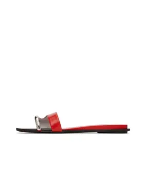 Tory Burch Pierced Slides - Red