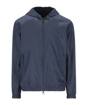 Loro Piana Reversible Jacket With Zipper Opening - Navy