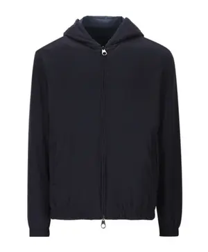Loro Piana Reversible Jacket With Zipper Opening - Navy