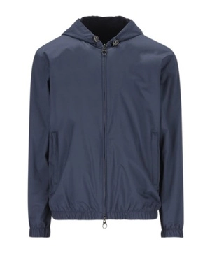 Loro Piana Reversible Jacket With Zipper Opening - Navy