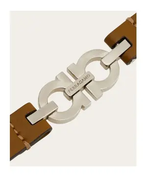 FERRAGAMO Gancini Double Clasp Bracelet - Ginger