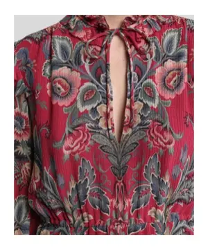 Etro Silk-blend Mini Dress With Floral Print