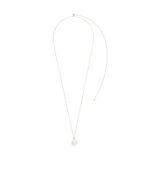 Bottega Veneta Rock Crystal Quartz Pendant Necklace - White