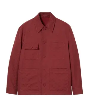 Gucci Monogrammed Button-up Jacket - Red