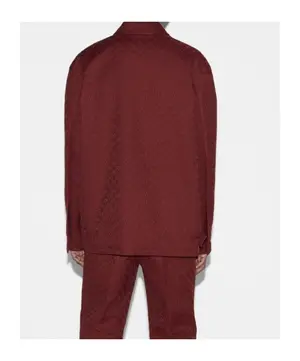 Gucci Monogrammed Button-up Jacket - Red