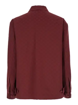 Gucci Monogrammed Button-up Jacket - Red