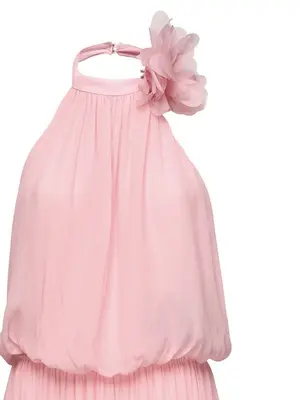 Retrofete Halterneck Floral Maxi Dress