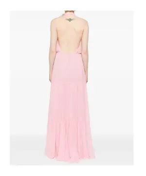 Retrofete Halterneck Floral Maxi Dress