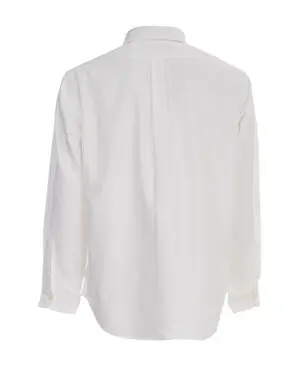 Polo Ralph Lauren Logo Embroidered Buttoned Shirt - White