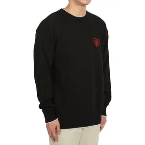 FAMILY FIRST Embroidered Logo Crew Neck Jumper