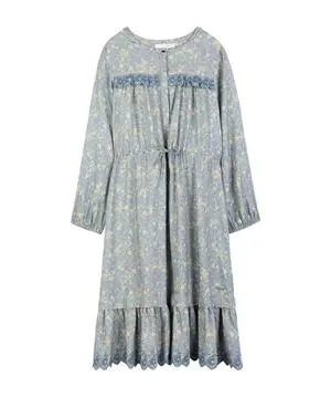 Chloé Floral Print Dress - Gray