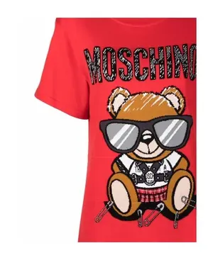 Moschino Teddy Print T-shirt Dress