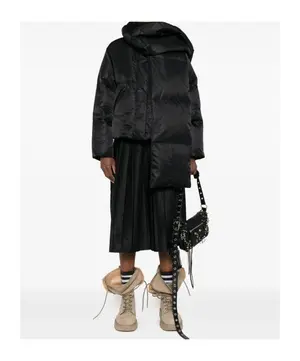 MAISON MARGIELA Quilted Down Jacket With Scarf Detail