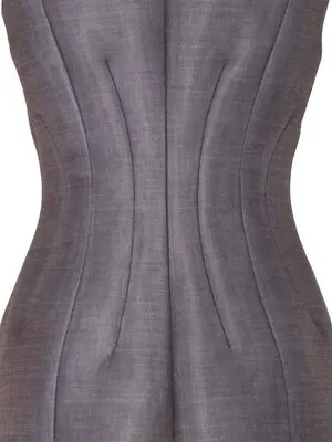 Philosophy Di Lorenzo Serafini Sleeveless High Collar Mini Dress