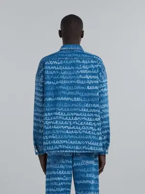 Marni Logo Printed Buttoned Denim Shirt