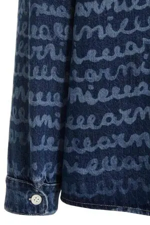 Marni Logo Printed Buttoned Denim Shirt