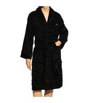 Versace Long-sleeved Belted Bathrobe
