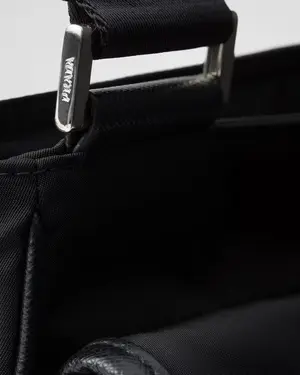 Prada Logo Plaque Buckle Shoulder Bag
