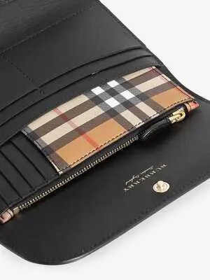 Burberry Long Checkered Folding Purse