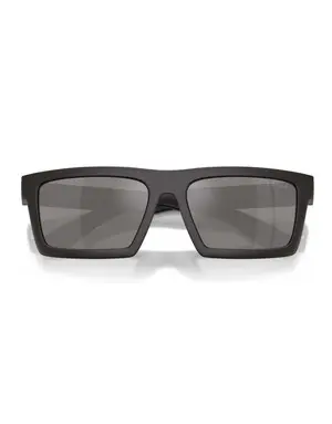 Prada Rectangular Frame Sunglasses With Logo Detail