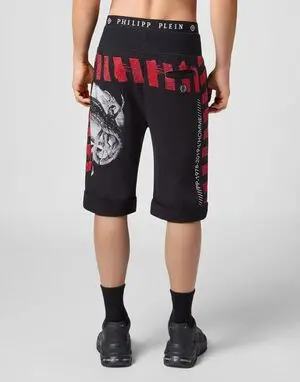 Philipp Plein Skull Graphic Sweat Shorts