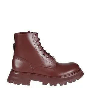 Alexander McQueen Tread Slick Ankle Boots - Red