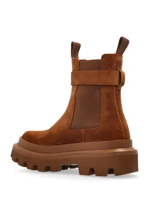 Dolce & Gabbana Dg Logo Plaque Ankle Boots