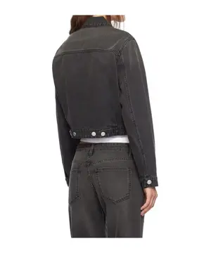 Coperni Denim Jacket With Zipper And Buckle Detail