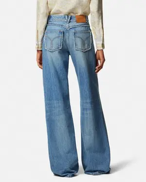 Versace Fringed Boyfriend Jeans
