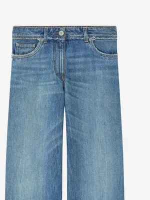 Versace Fringed Boyfriend Jeans