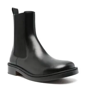 Alexander McQueen Elasticated Side Panel Ankle Boots - Black
